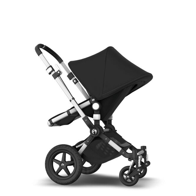 Bugaboo Cameleon 3 Plus seat and bassinet pram Black sun canopy, black fabrics, aluminium ...